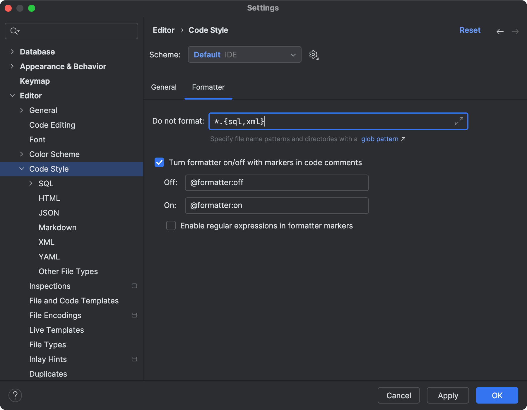 Reformat and rearrange code | DataGrip Documentation