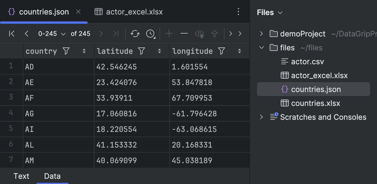 Data loaders | DataGrip Documentation