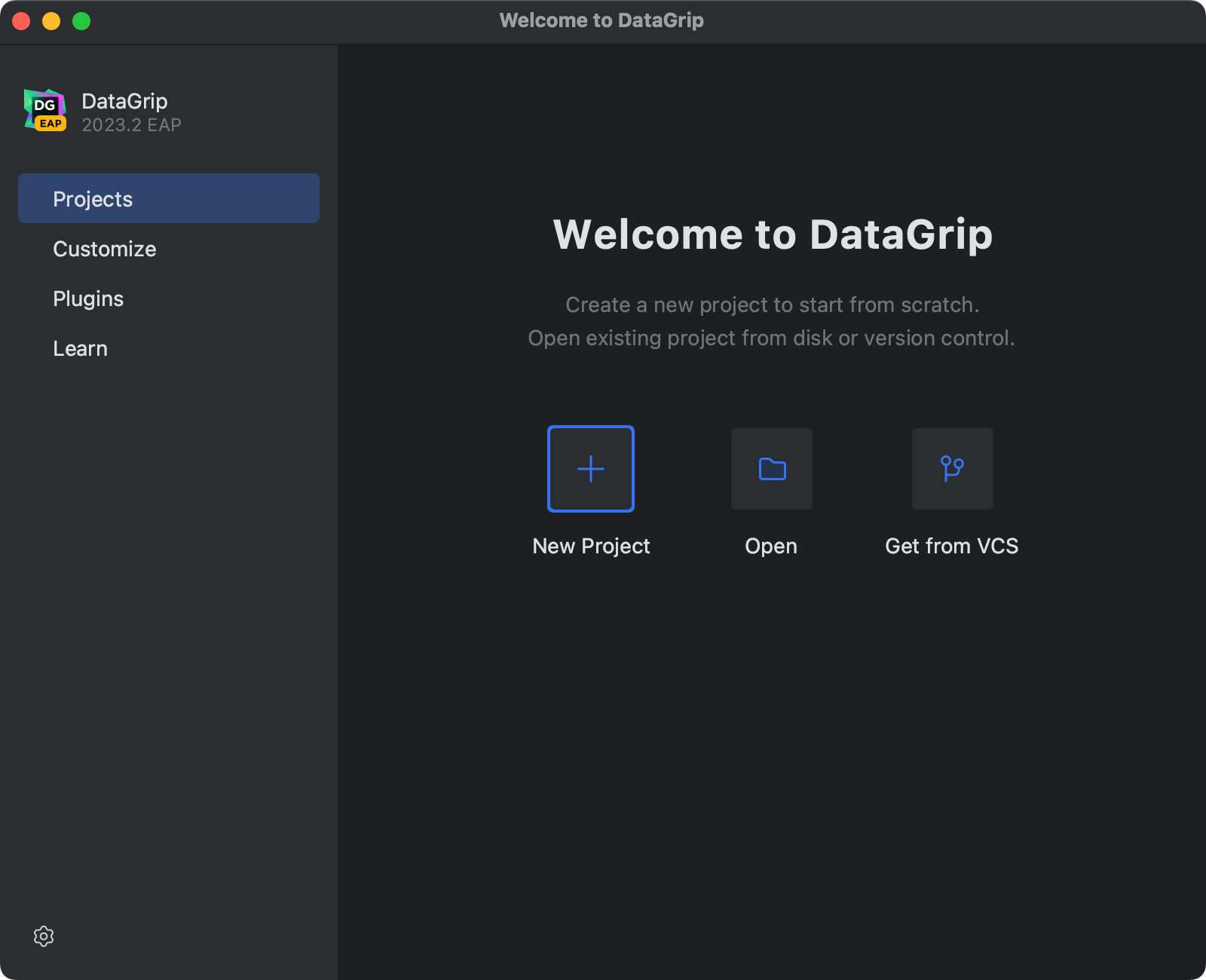 Create, open, move, and close projects | DataGrip Documentation