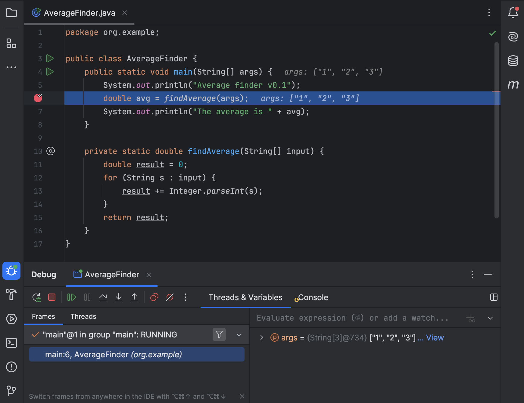 教程：调试您的第一个 Java 应用程序 | IntelliJ IDEA 文档