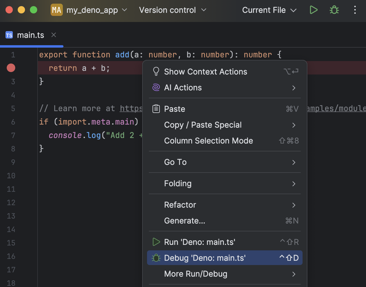 Deno | WebStorm Documentation