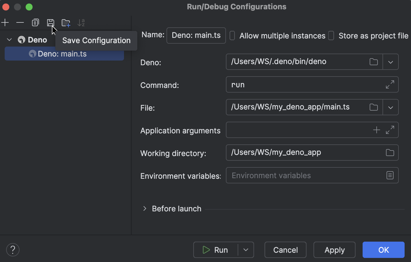 Deno | WebStorm Documentation