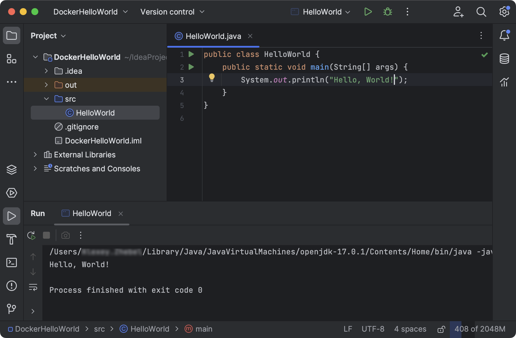 使用 Docker 运行和调试 Java 应用程序 Intellij Idea 文档 5896