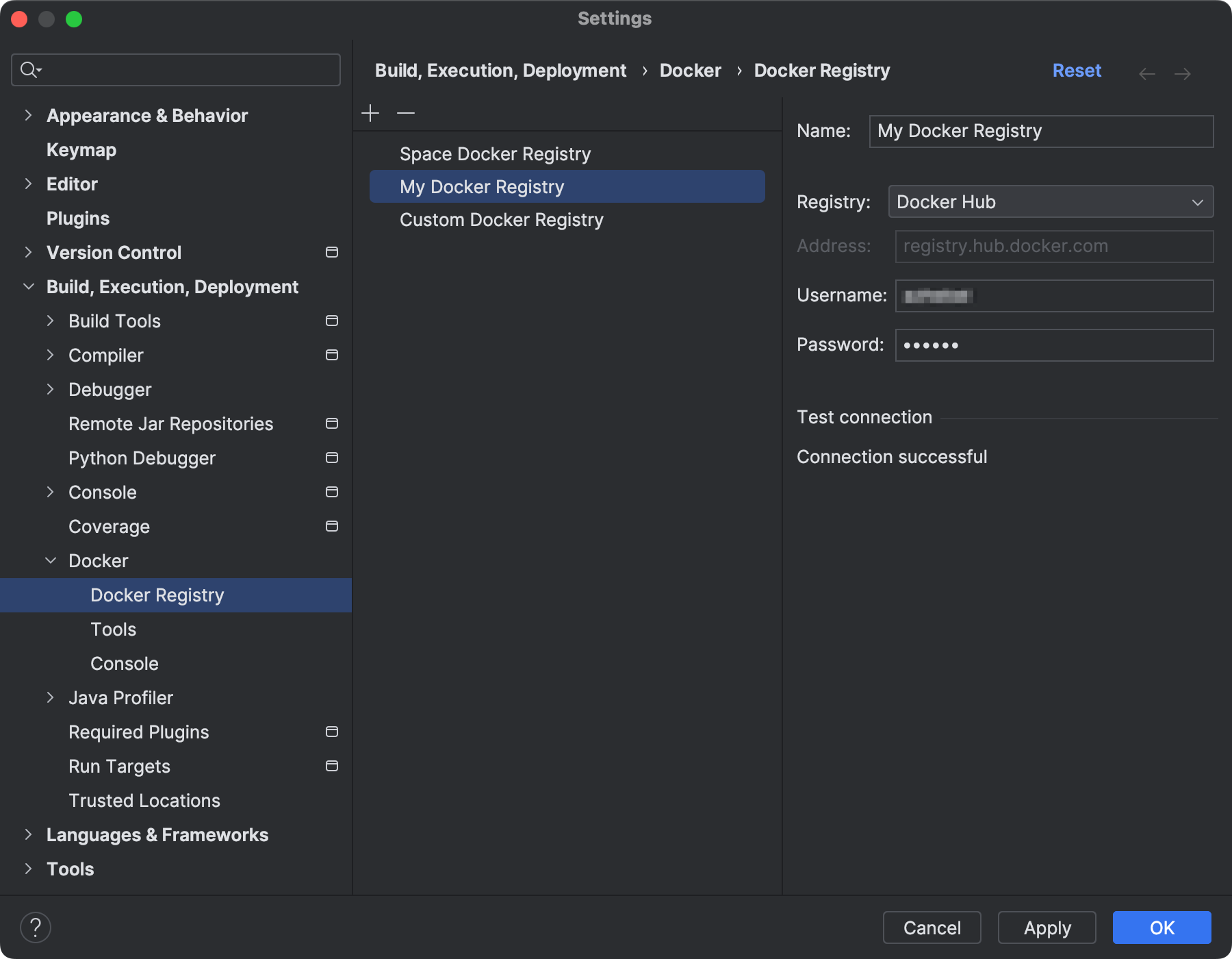 Docker Registry settings | IntelliJ IDEA Documentation
