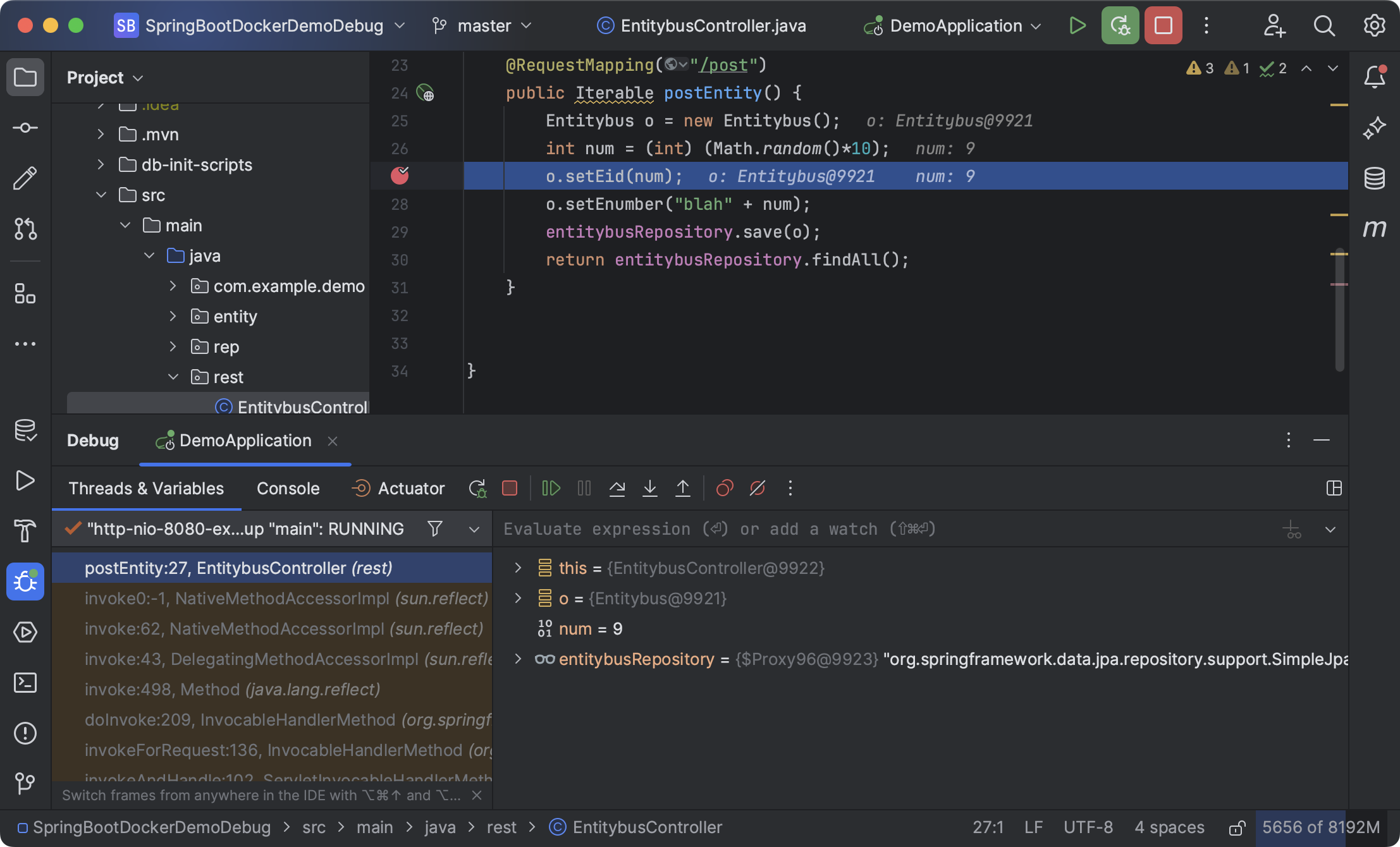使用 Docker Compose 运行和调试 Spring Boot 应用程序 Intellij Idea 文档