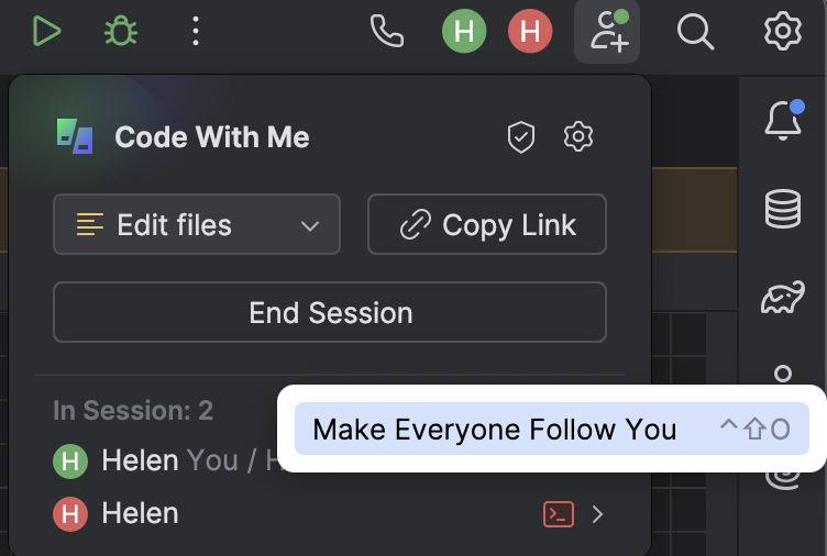 开始使用 Code With Me | IntelliJ IDEA 文档