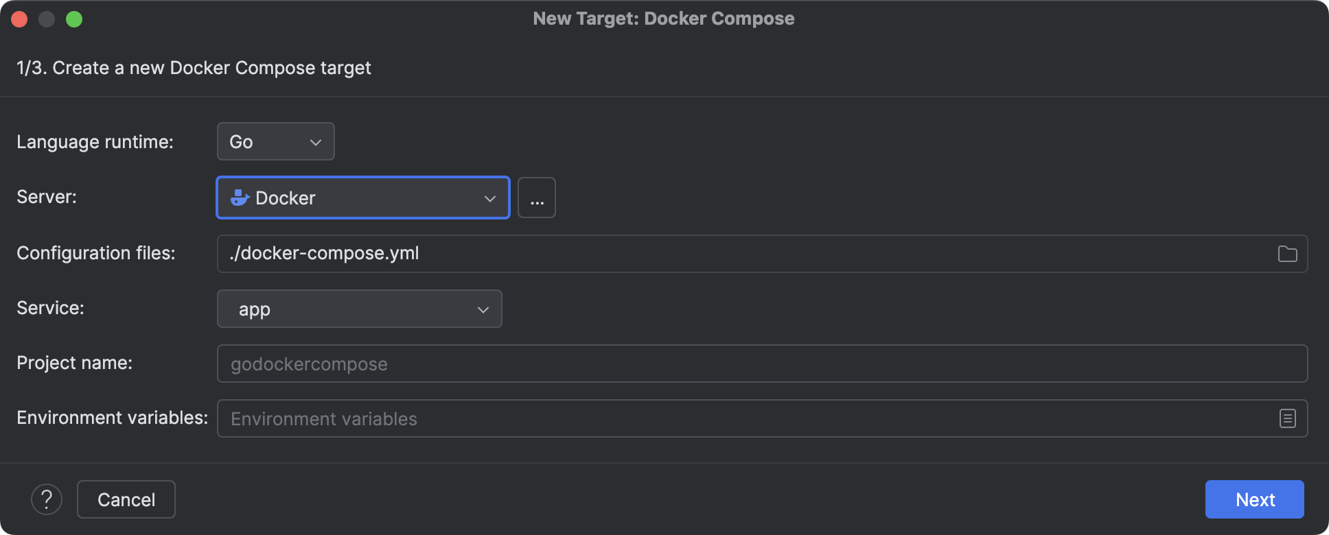 Run targets | GoLand Documentation