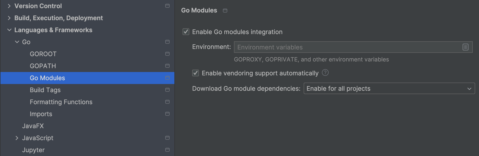 Go | IntelliJ IDEA Documentation