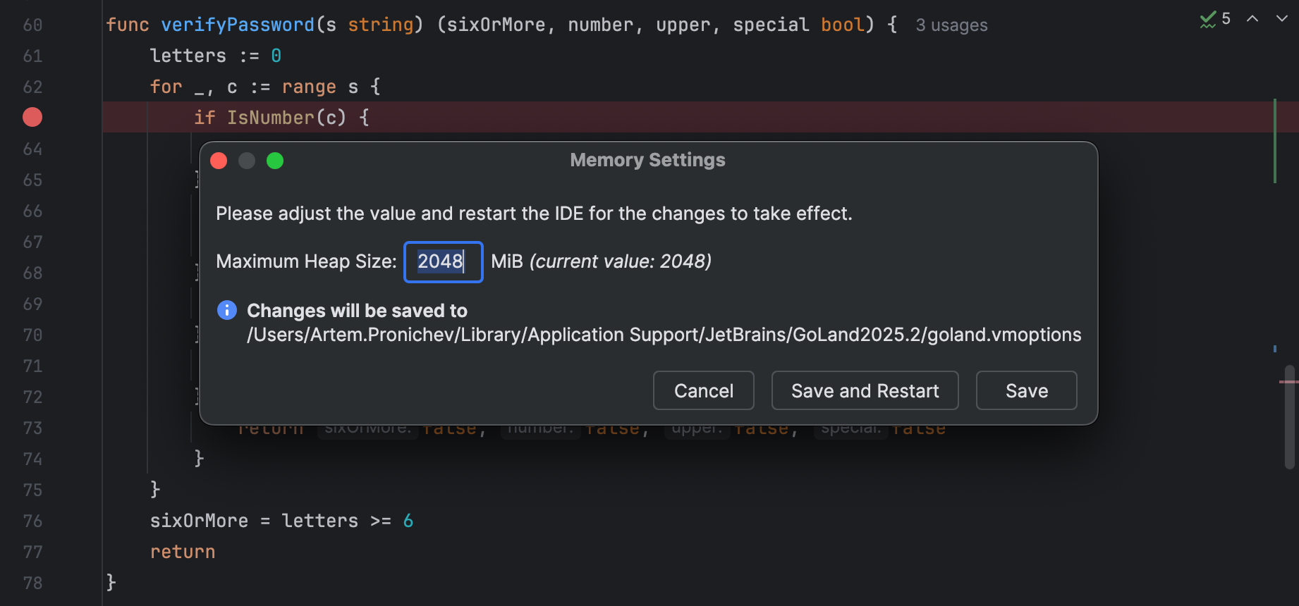 Performance tuning tips | GoLand Documentation