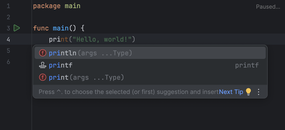 Go 配置 | IntelliJ IDEA 文档