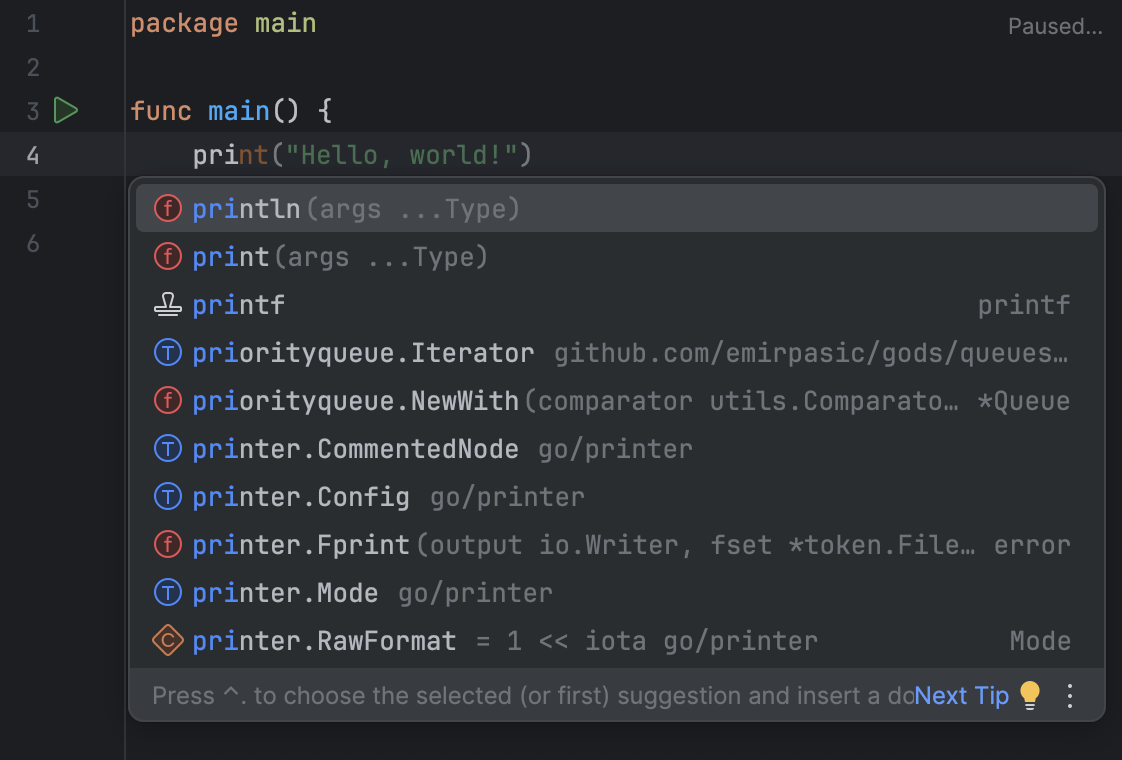 Go 配置 | IntelliJ IDEA 文档