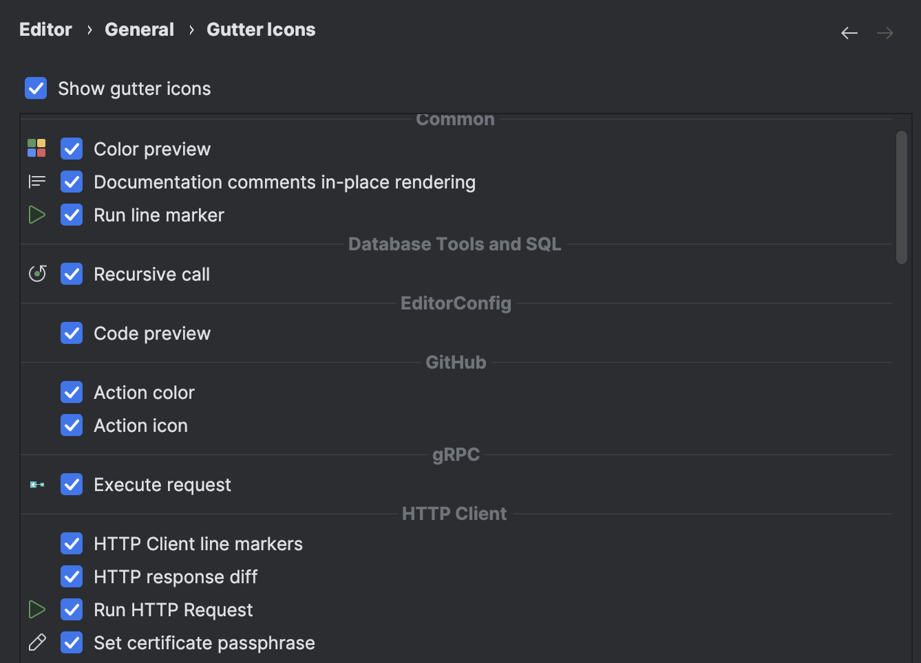 Editor gutter | IntelliJ IDEA Documentation