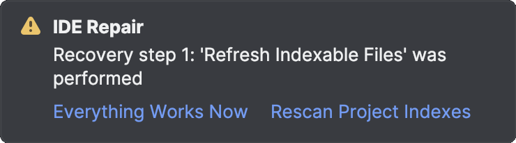 Repair IDE | IntelliJ IDEA Documentation