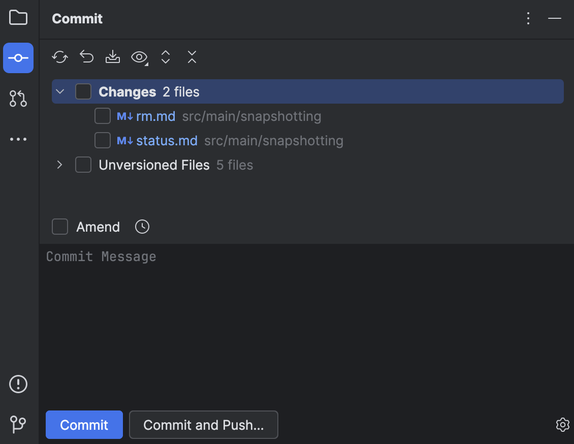 Commit and push changes to Git repository | IntelliJ IDEA Documentation