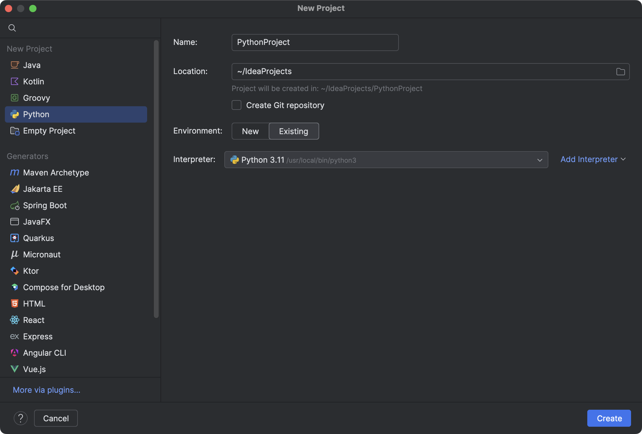 Create a Python project | IntelliJ IDEA Documentation