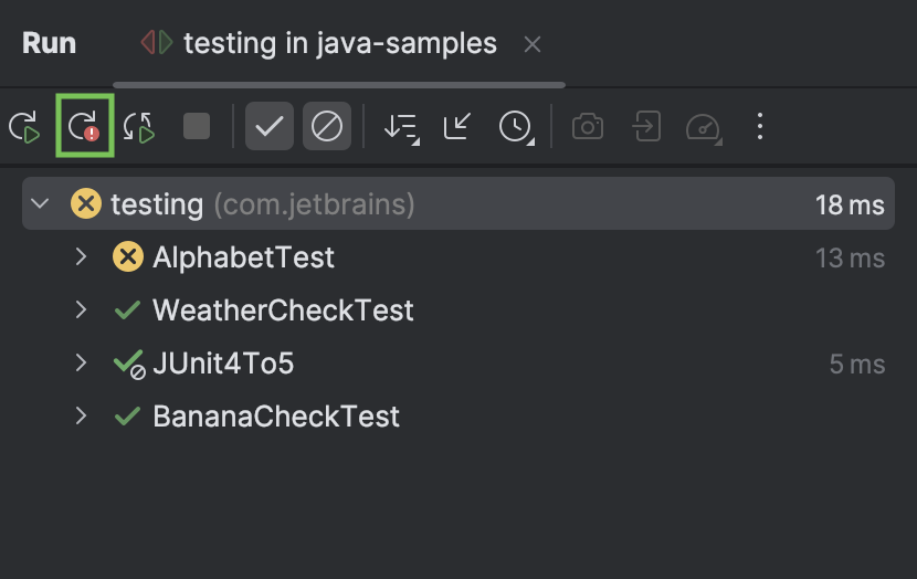 Run tests | IntelliJ IDEA Documentation