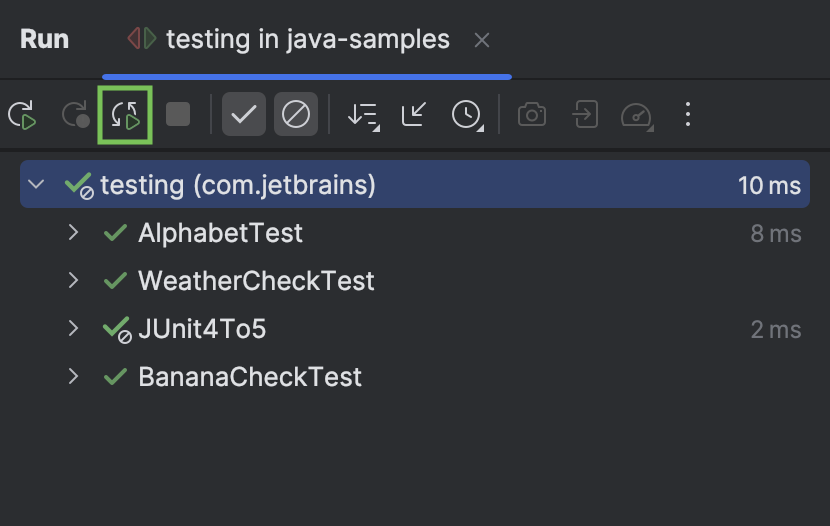 Run tests | IntelliJ IDEA Documentation