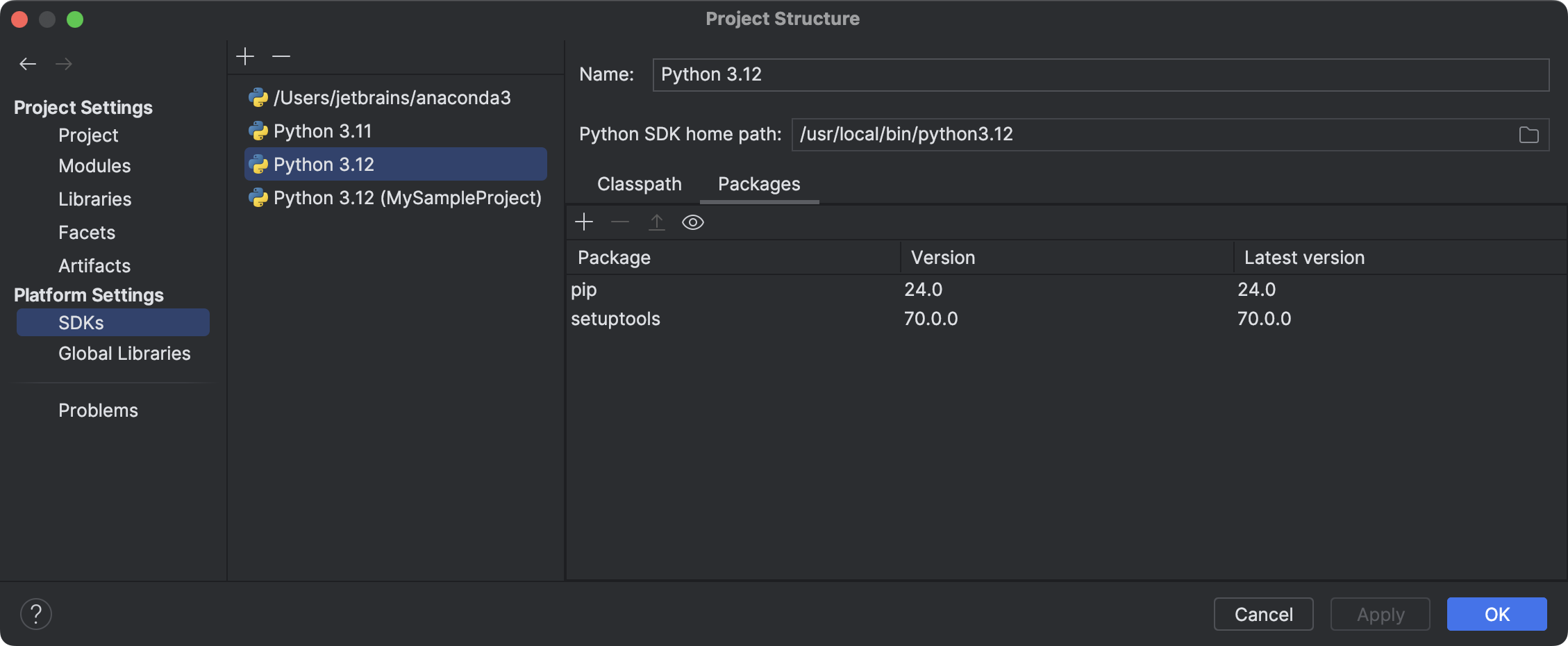 配置 Python SDK | IntelliJ IDEA 文档
