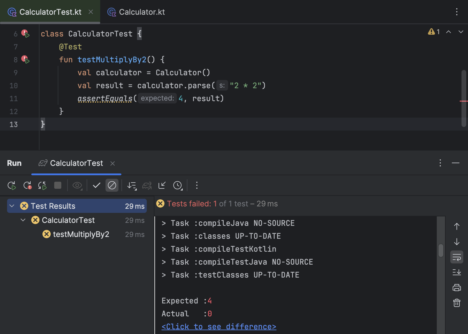 Tutorial: Test-driven development with Kotlin | IntelliJ IDEA Documentation