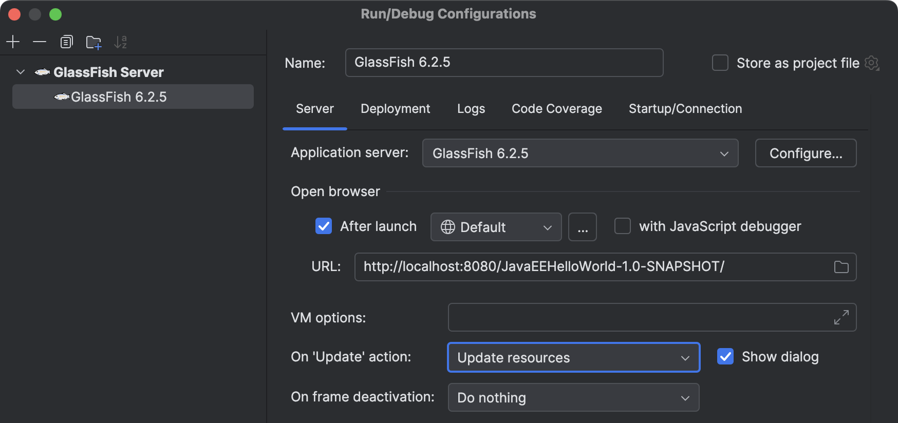 Tutorial: Your first Jakarta EE application | IntelliJ IDEA Documentation