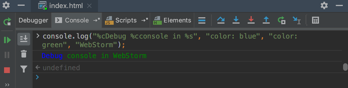 Interactive debugger console | IntelliJ IDEA Documentation