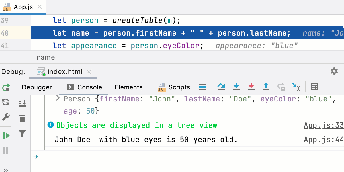 Interactive debugger console | IntelliJ IDEA Documentation
