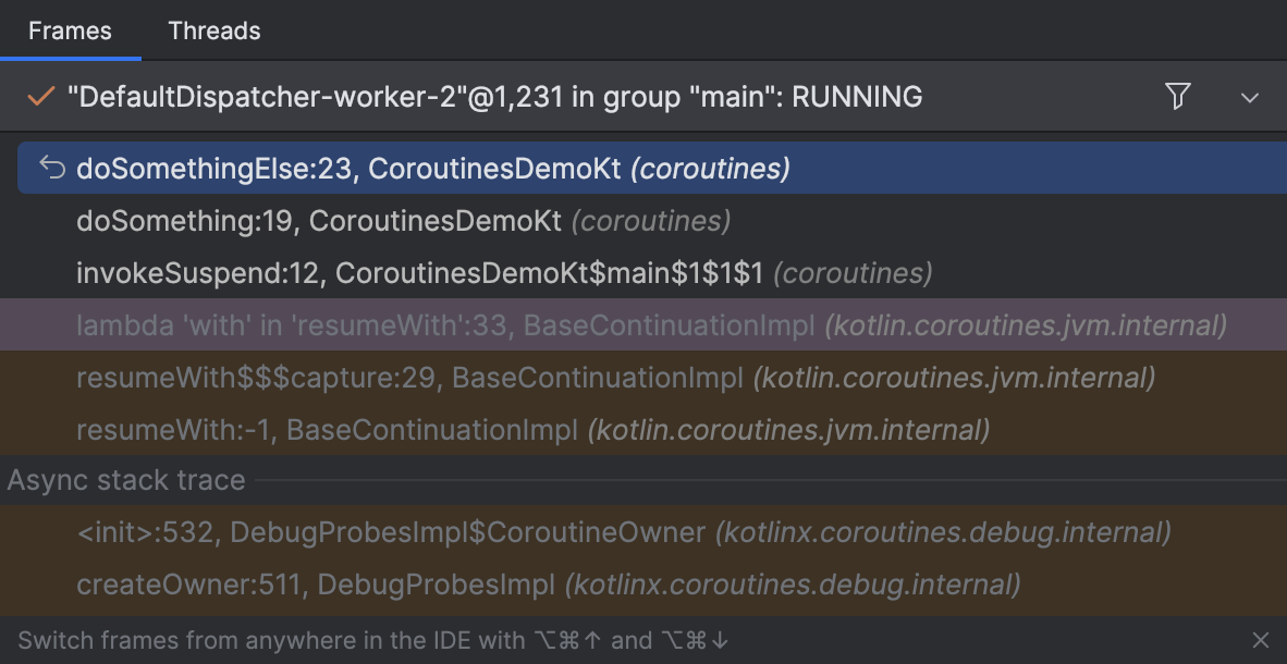 Debug Kotlin coroutines | IntelliJ IDEA Documentation