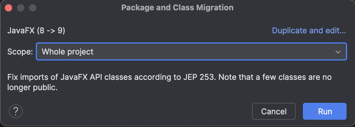Migrate | IntelliJ IDEA Documentation