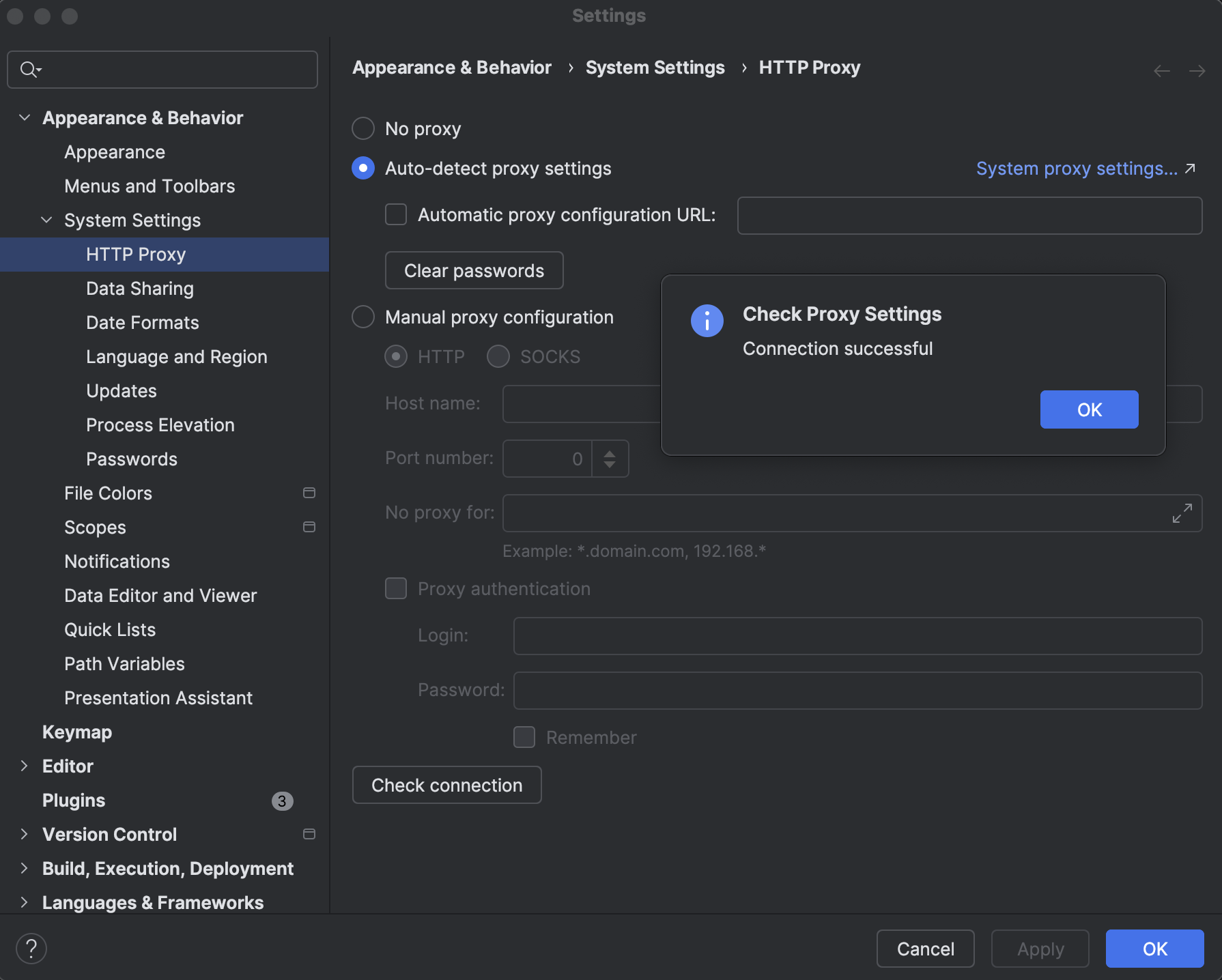 HTTP Proxy | IntelliJ IDEA Documentation