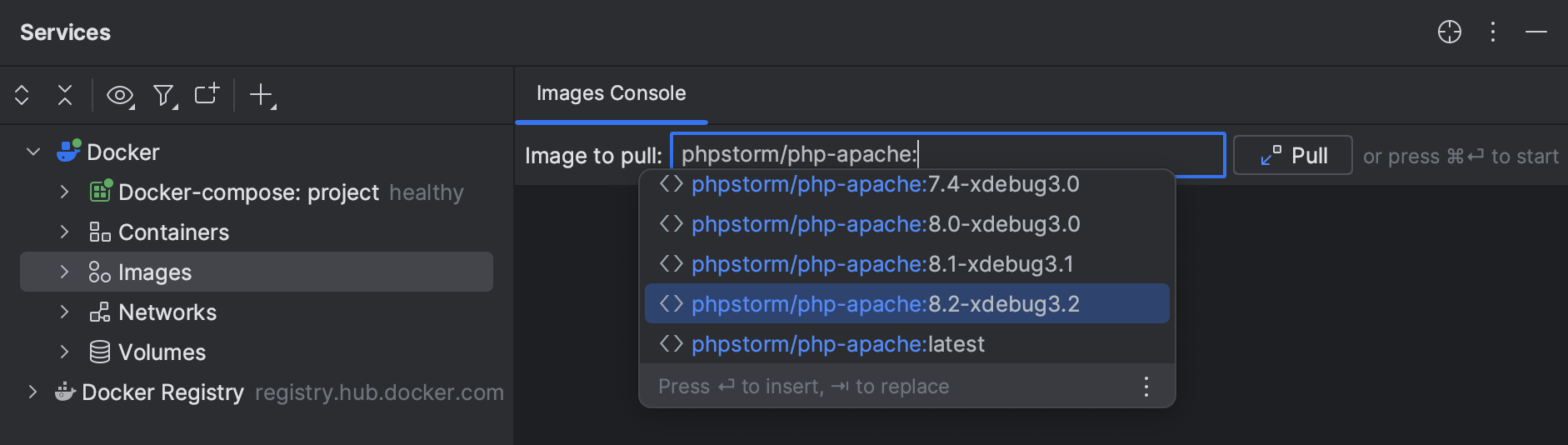 Docker images | PhpStorm Documentation