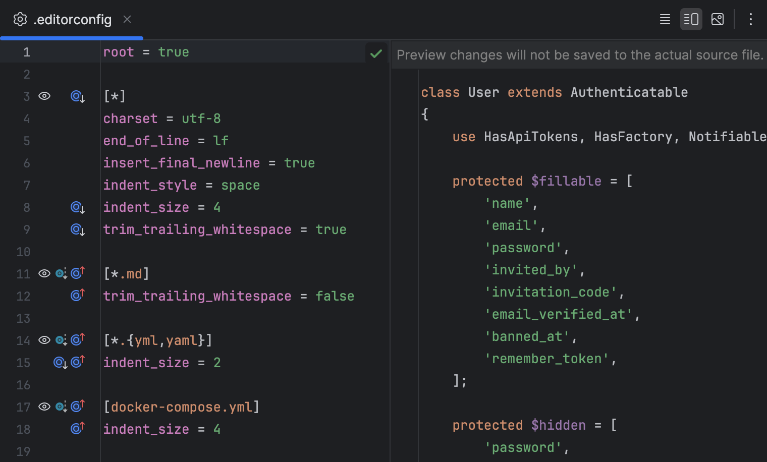 EditorConfig | PhpStorm Documentation
