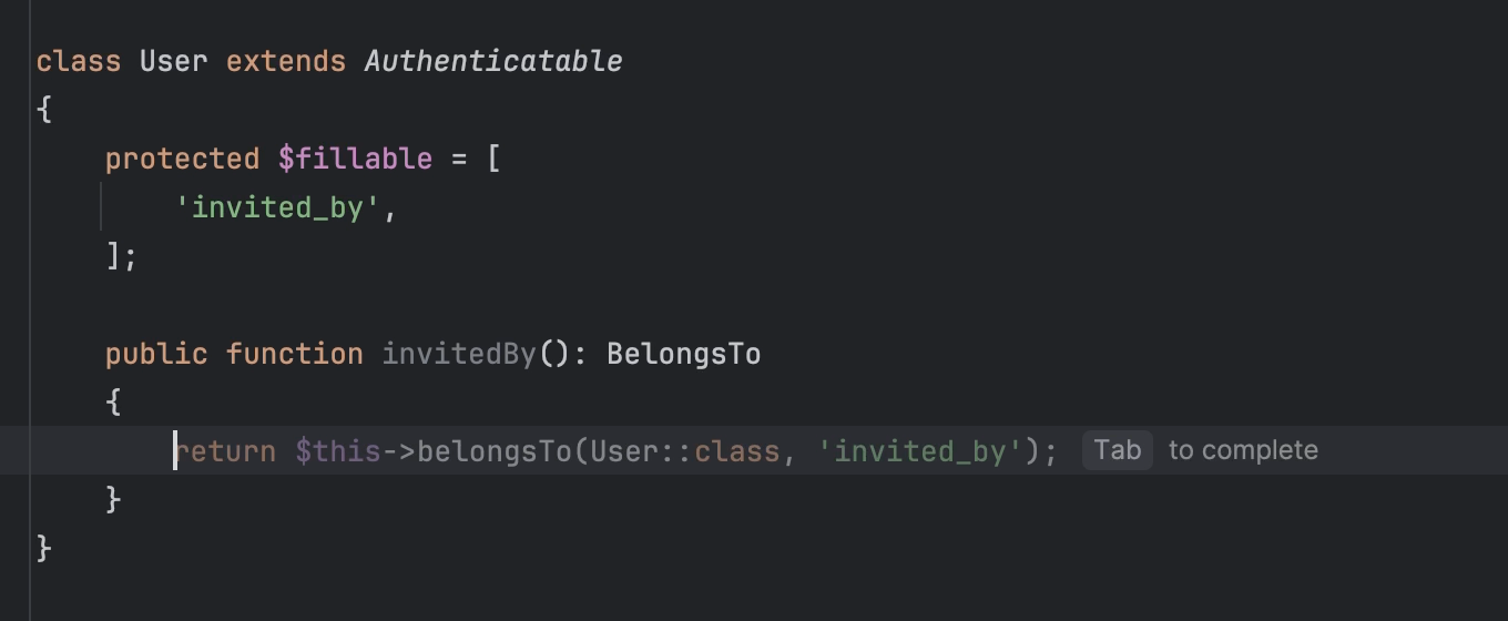 Full Line code completion | PhpStorm Documentation