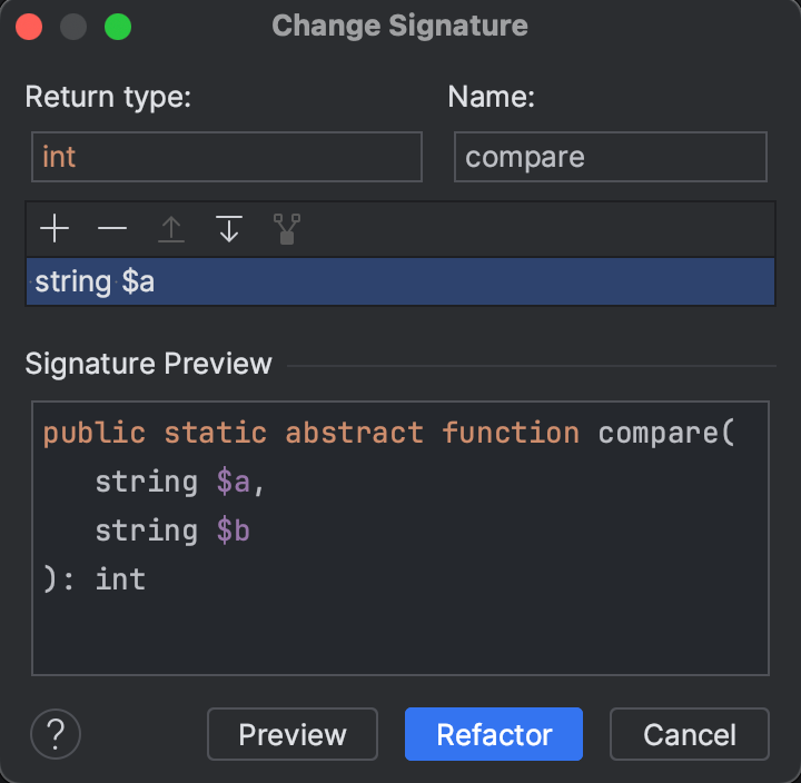 Code refactoring | PhpStorm Documentation