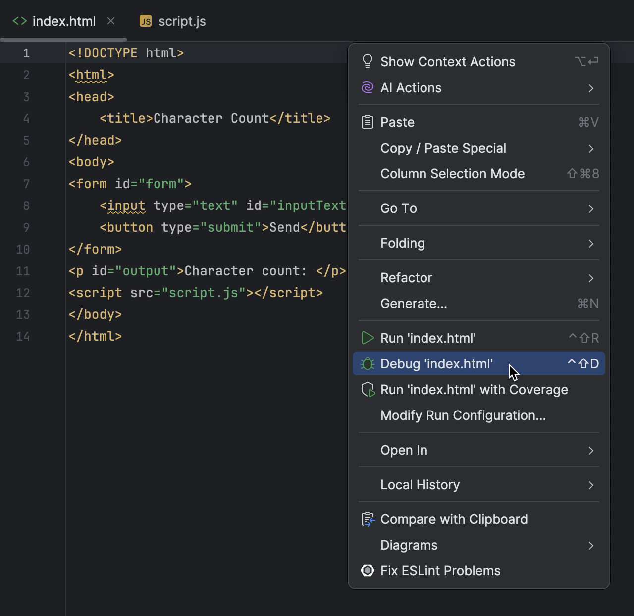 Part 3. Debugging JavaScript | PyCharm Documentation Part 3. Debugging JavaScript | PyCharm Documentation