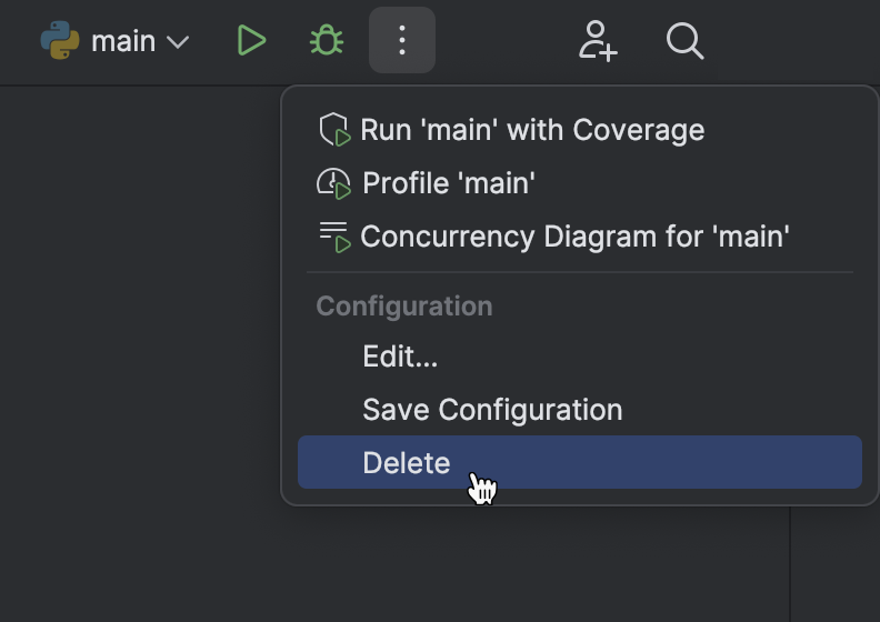 Run/debug configurations | PyCharm Documentation