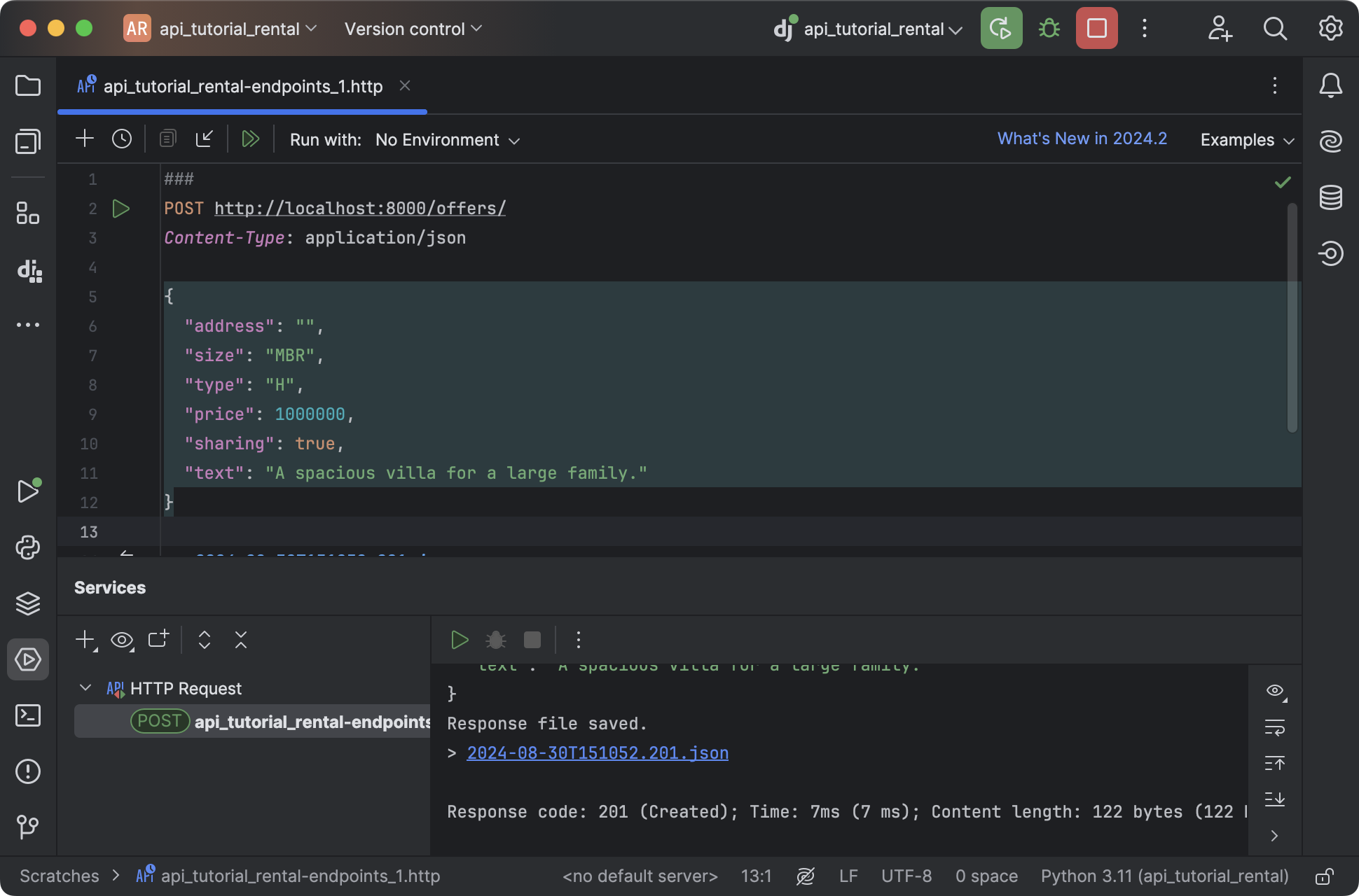 使用 Django REST Framework 构建 API | PyCharm 文档