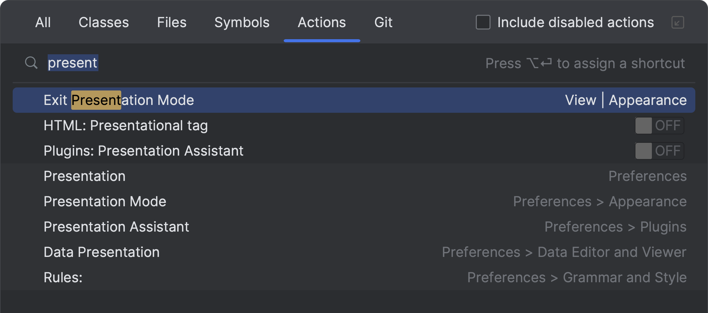 IDE viewing modes | PyCharm Documentation