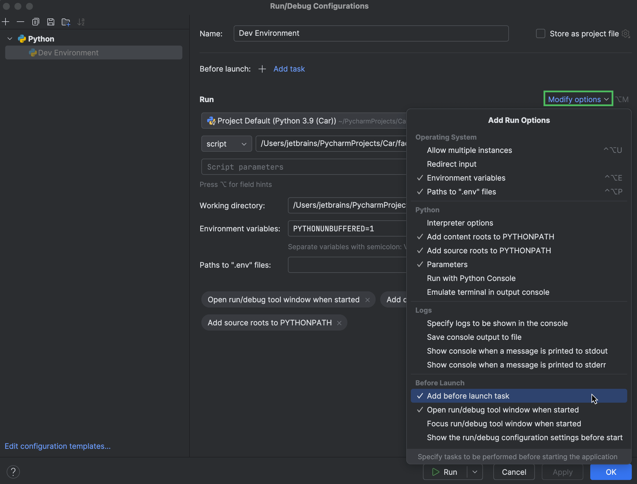 External tools | PyCharm Documentation