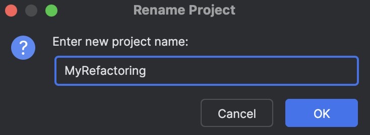 Rename projects | PyCharm Documentation