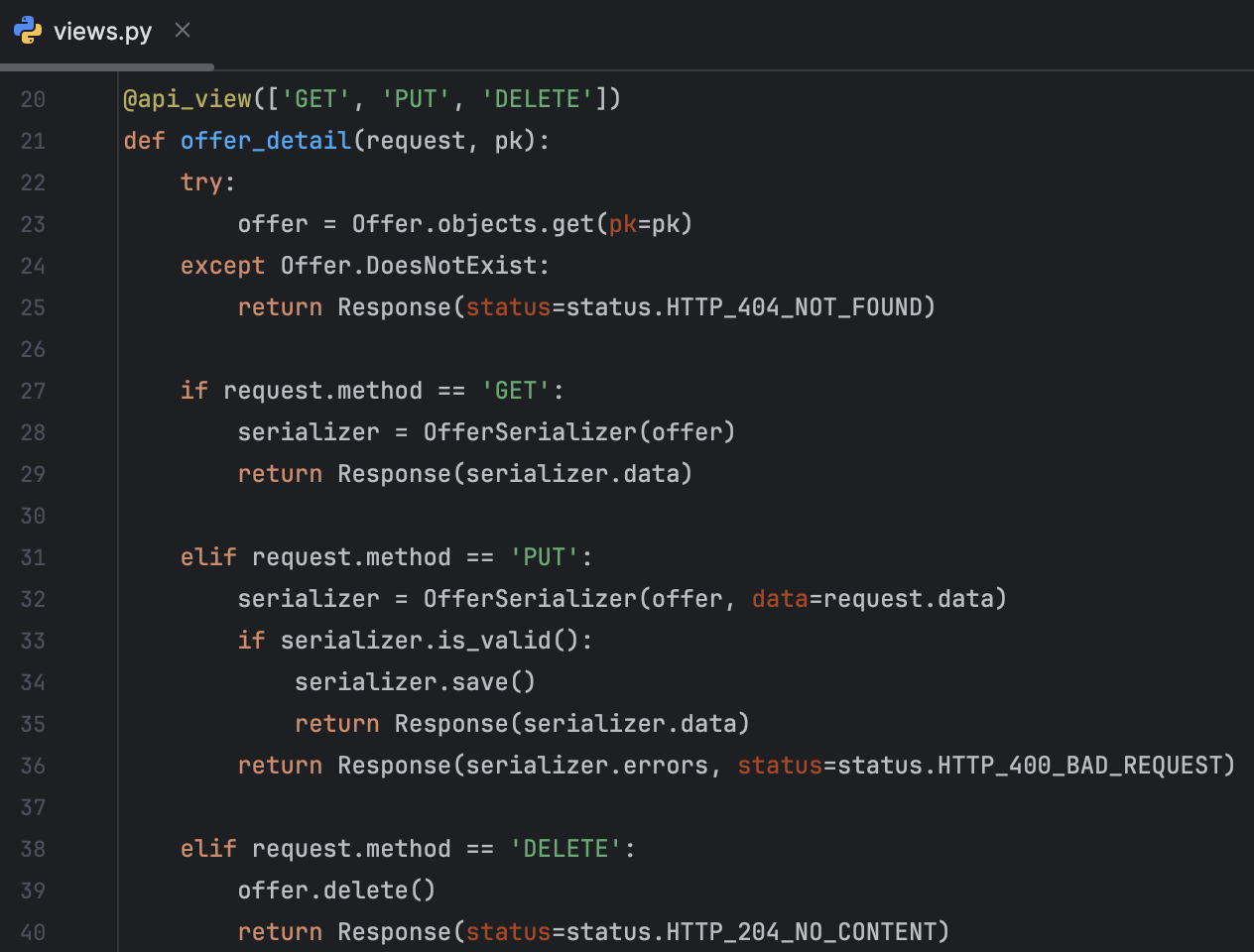 使用 Django REST Framework 构建 API | PyCharm 文档