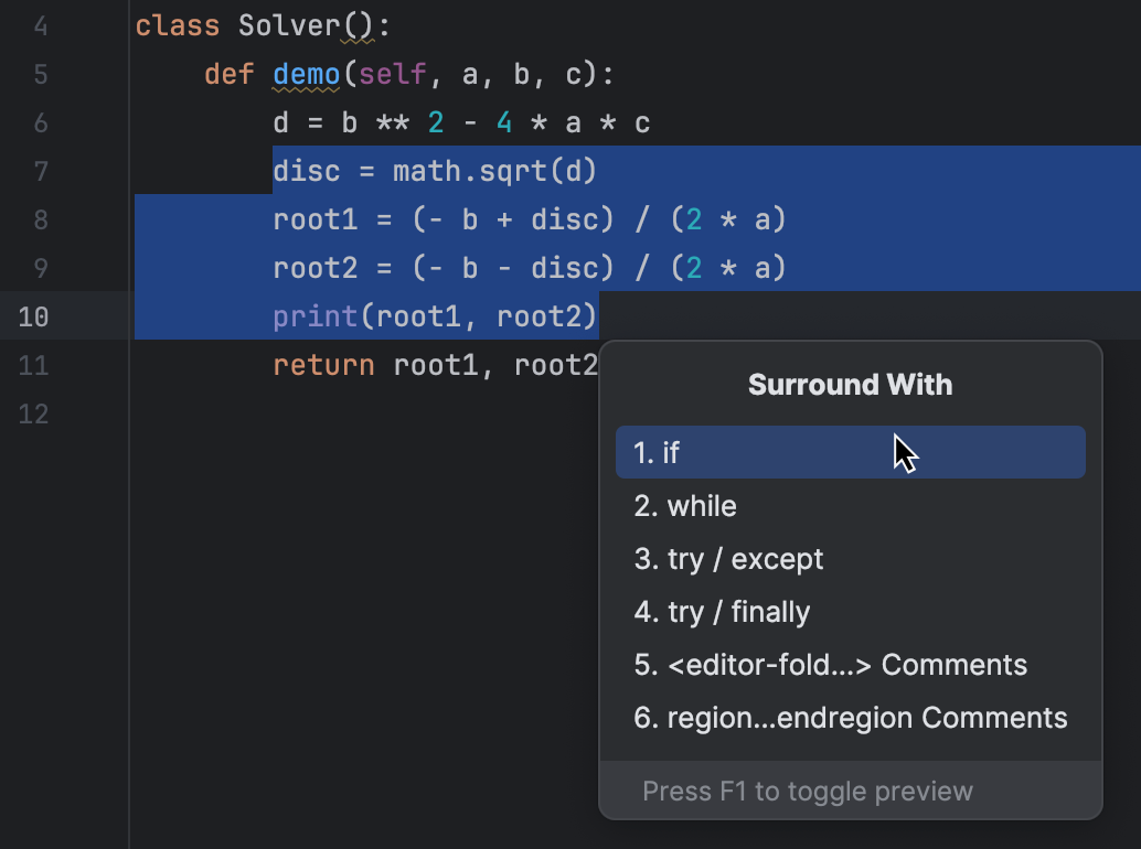 代码质量辅助提示与技巧，或如何让您的代码看起来更漂亮？ | PyCharm 文档