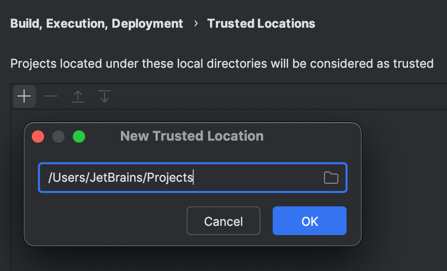 Project security | PyCharm Documentation