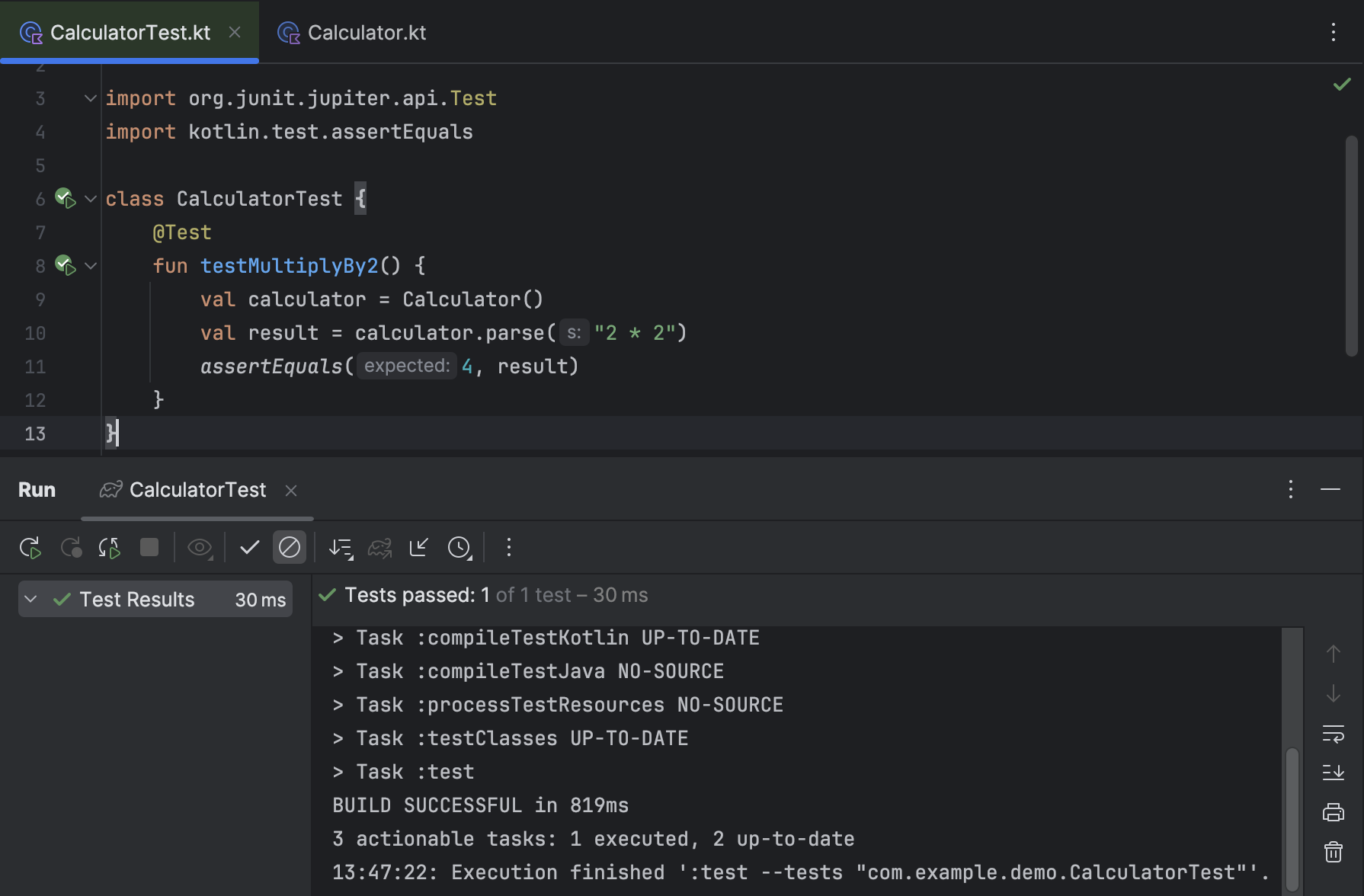Tutorial: Test-driven development with Kotlin | IntelliJ IDEA Documentation