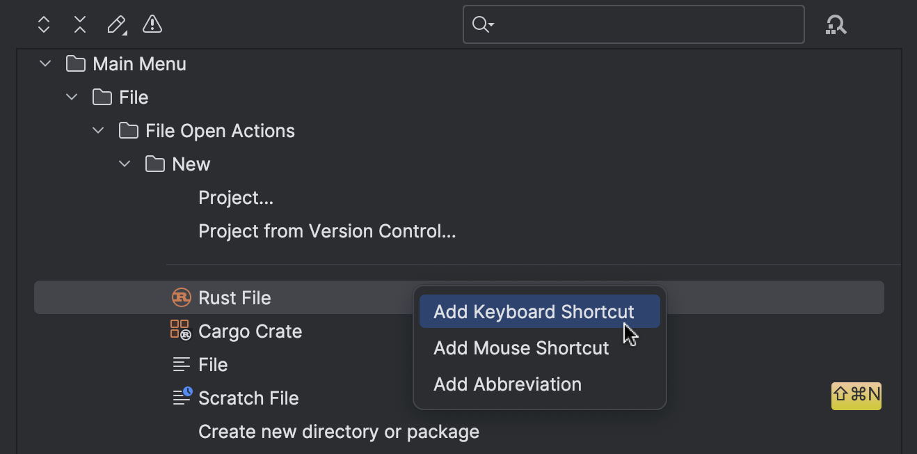 Configure Keyboard Shortcuts Rustrover Documentation