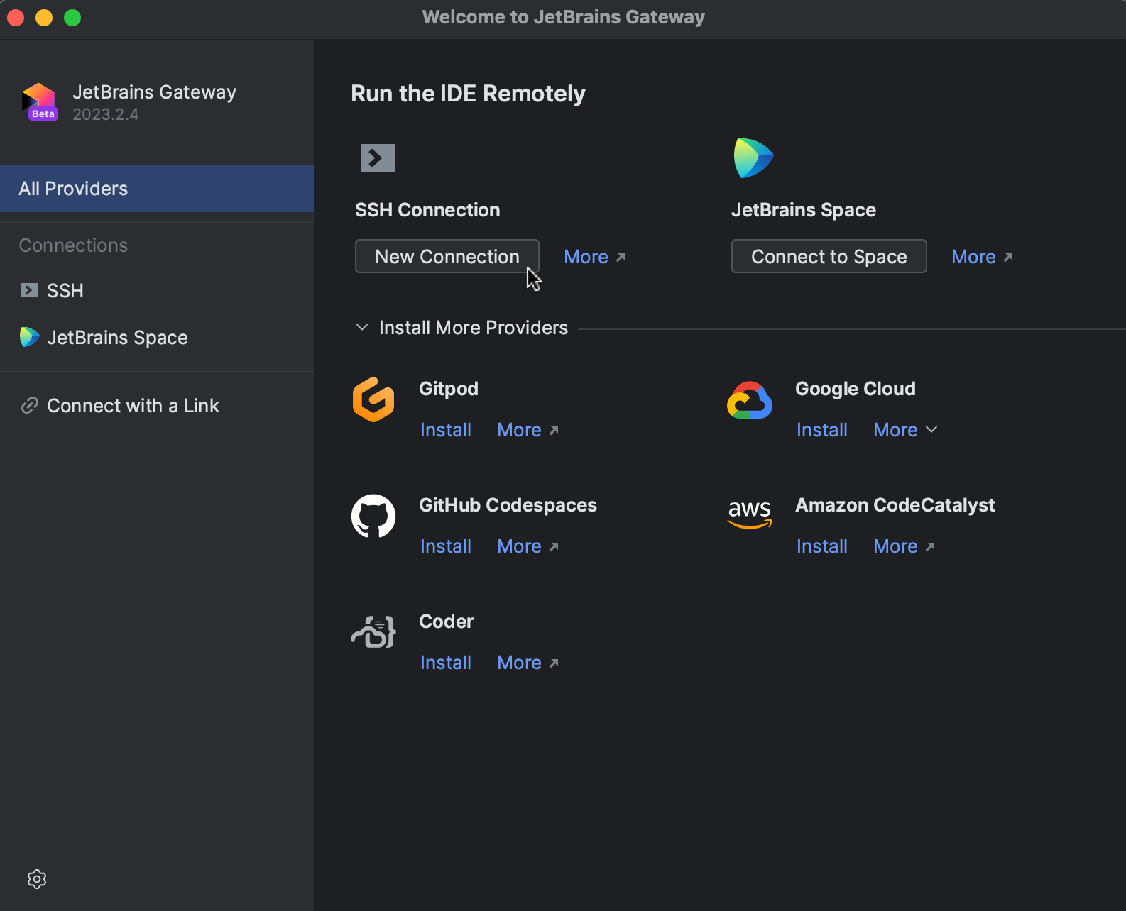 Connect and work with JetBrains Gateway | RustRover Documentation