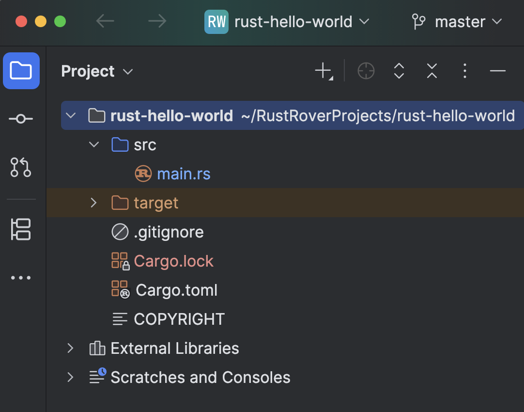 Project tool window | RustRover Documentation