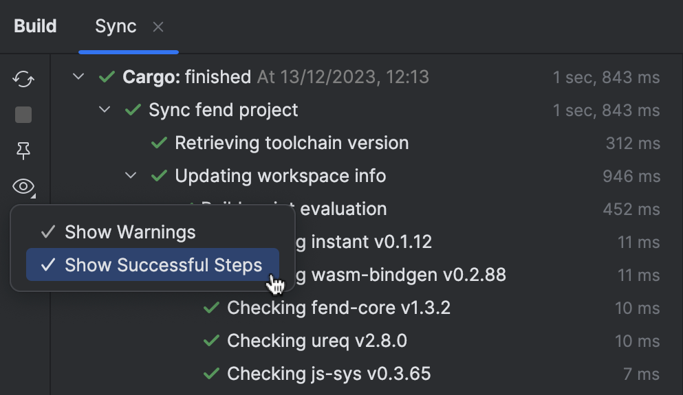 Loading Cargo projects | RustRover Documentation