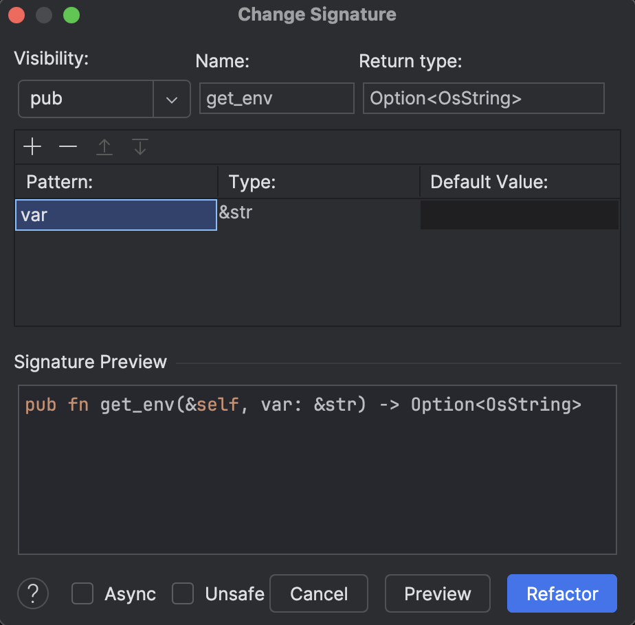 Refactoring | RustRover Documentation