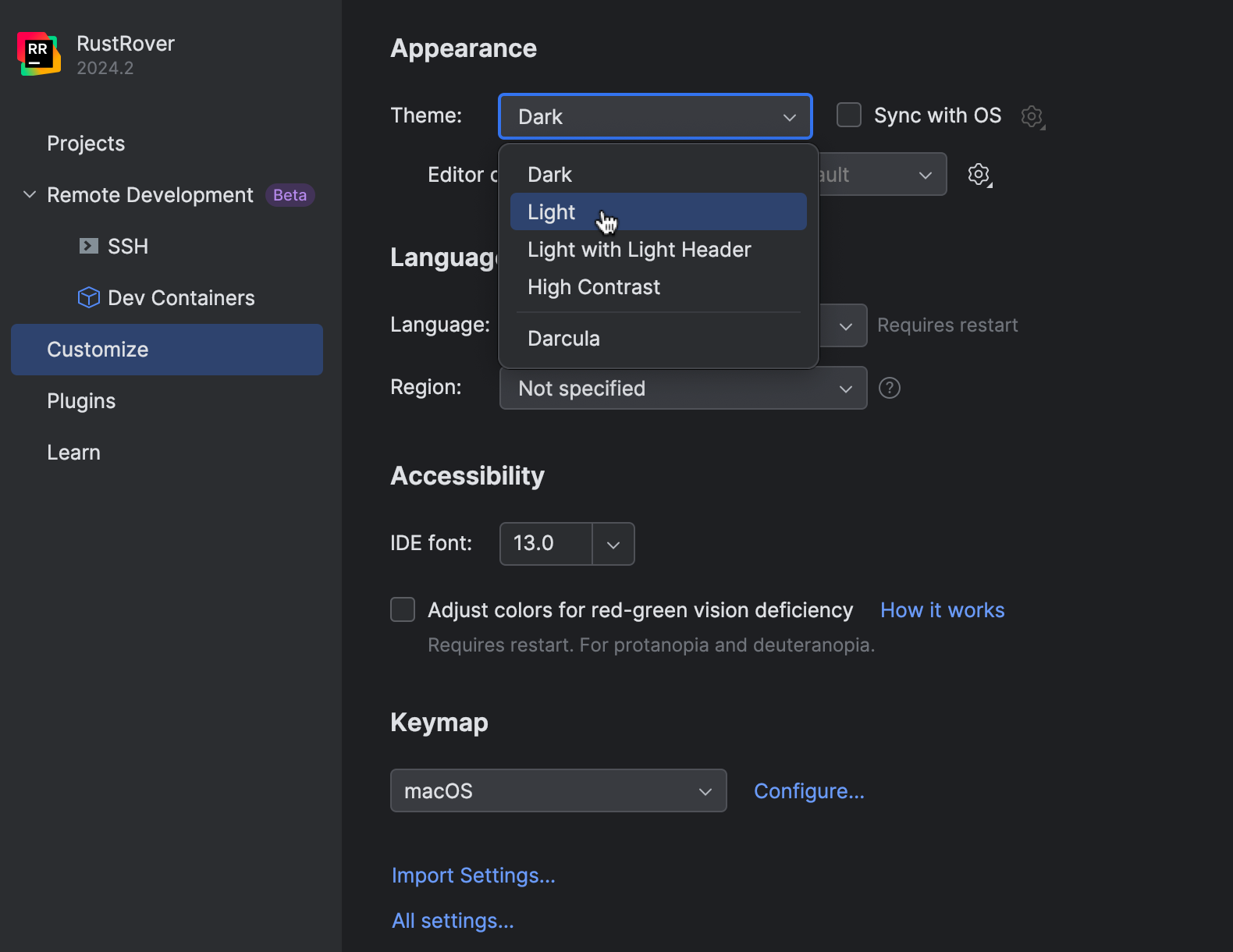 Run RustRover for the first time | RustRover Documentation