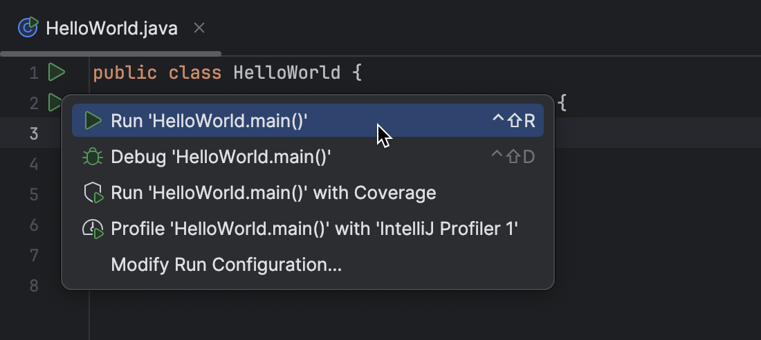 Run applications | IntelliJ IDEA Documentation